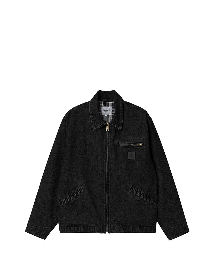 Carhartt WIP Rider Jacket Stone Washed Full Black - UNIFORM STORE