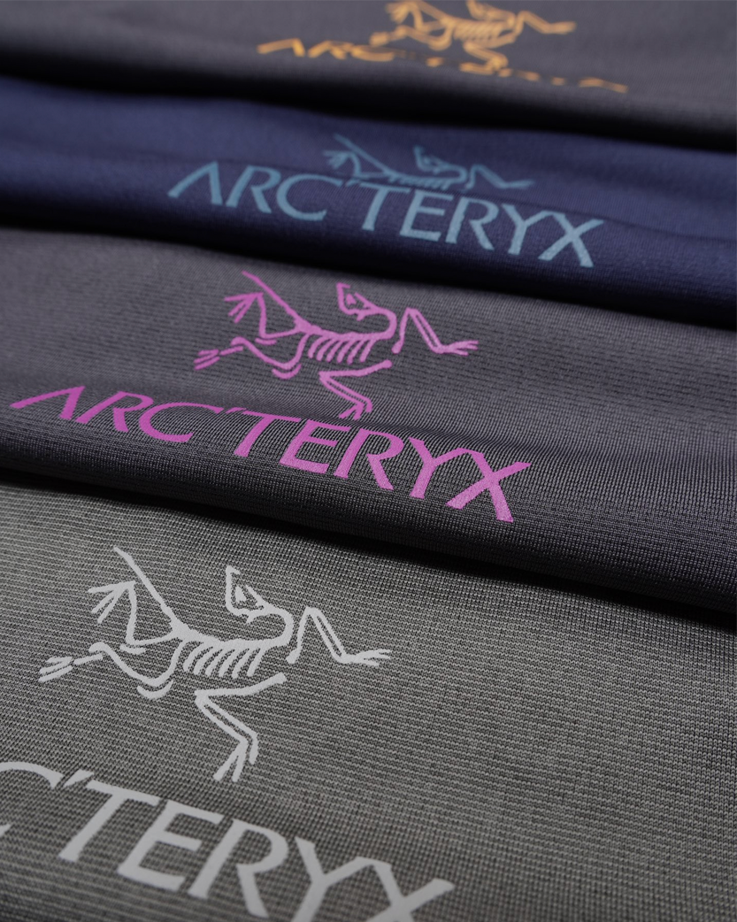 Футболка Arc'teryx Motus Arcword Crew SS T-Shirt Blue Logo Blue ...