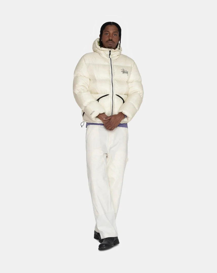 STUSSY Micro Ripstop Down Parka Bone - UNIFORM STORE